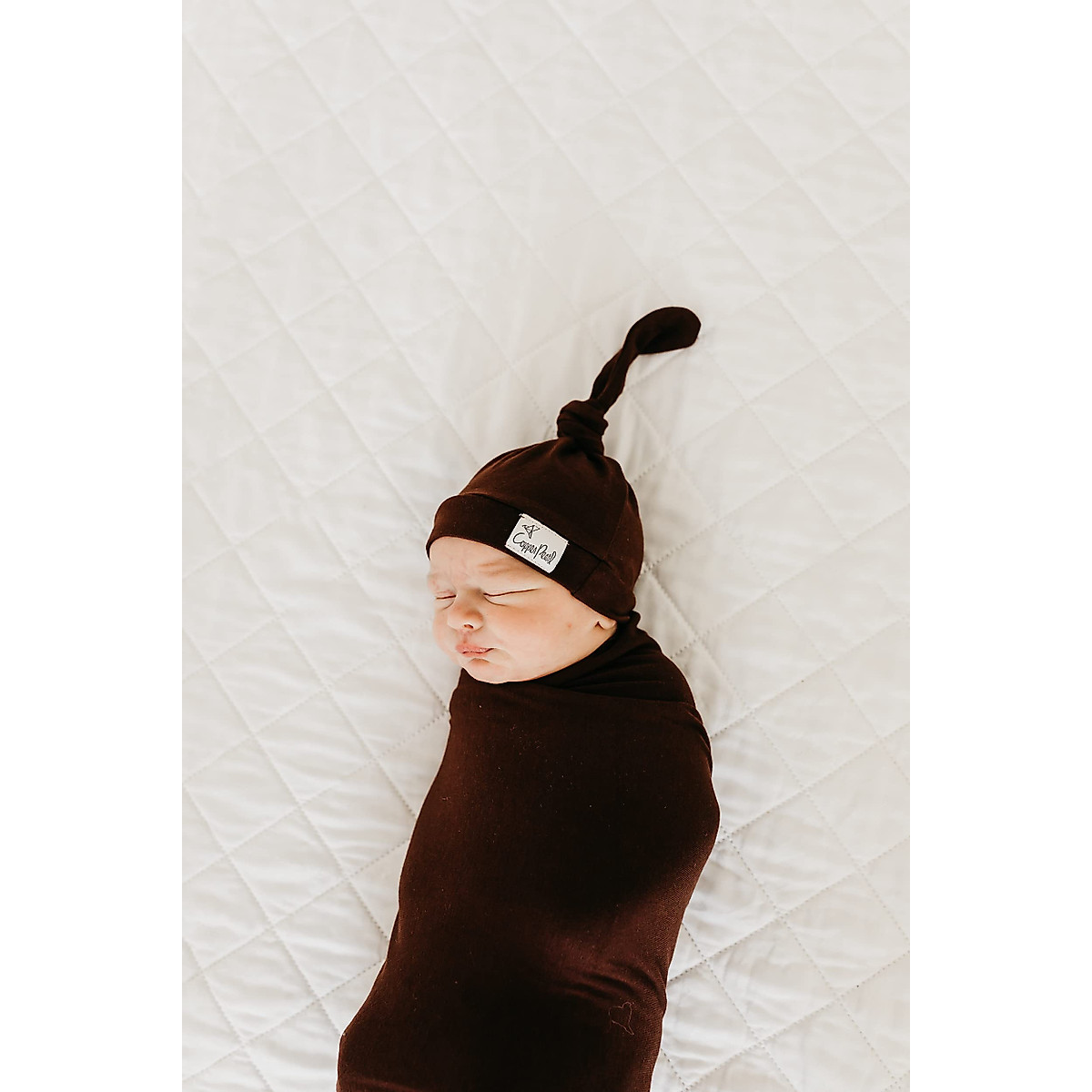 Large Premium Knit Baby Swaddle Receiving Blanket "Moose" by Copper Pearl