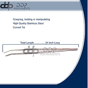 DDP 24" Surgi Grade Stainless Steel Curved Tweezers