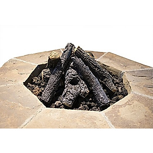 Black Lava Rocks for Fire Pit, 1 Cu Ft, (35 to 40 pounds). Naturally Formed Volcanic Rock Mined in the USA. Varies In Size From 1/2" to 1 1/2"