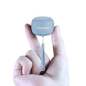 MOMOHO The Smallest Mini Bluetooth Speaker BTS0011 Wireless Small Bluetooth Speaker,Portable Speakers for Home/Outdoor/Travel/Party, Gift,Present (Blue)
