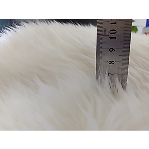 Snoozy Woolies Natural Australian White Sheepskin Fur Pillow Cover (not Filled) 45 * 45cm (18 * 18 Inch)- Decorative Cushion Covers, Shaggy White Pillow, Soft Fuzzy Pillow Case, Chair pad