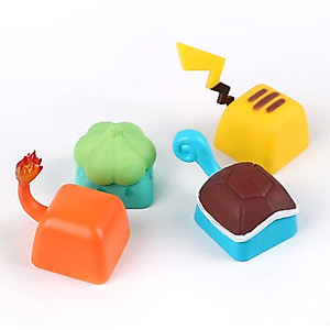 Little Fire Dragon Frog Seed Design Resin Keycaps for Cherry Mx Switch Mechanical Gaming Keyboard Use SA R1 (Potturtle)