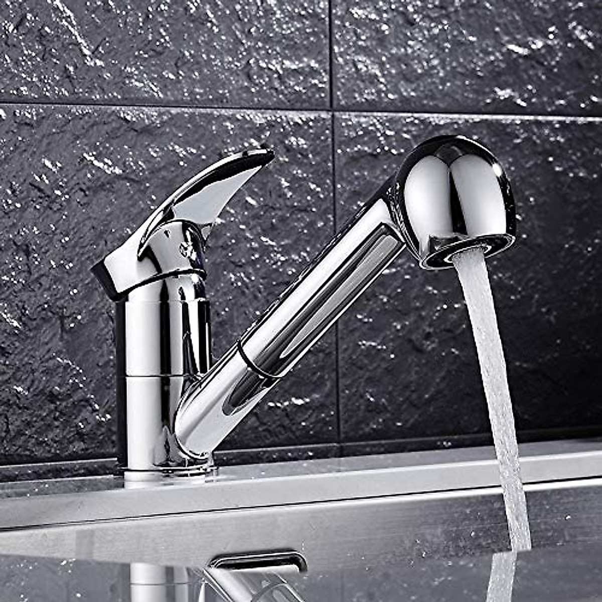 Mixer Tap Creative Stretch Kitchen Sink Faucet Brass Bathroom Bathtub Antique Single Hole Water Mixer Tap Bathtub Shower Sprayer Hot Cold Water Valve Water Mixer Faucet
