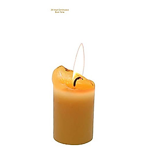 Beeswax Candle Works, 8.5 x 1.5-Inch Pillar, 35-Hour, 100% USA Beeswax