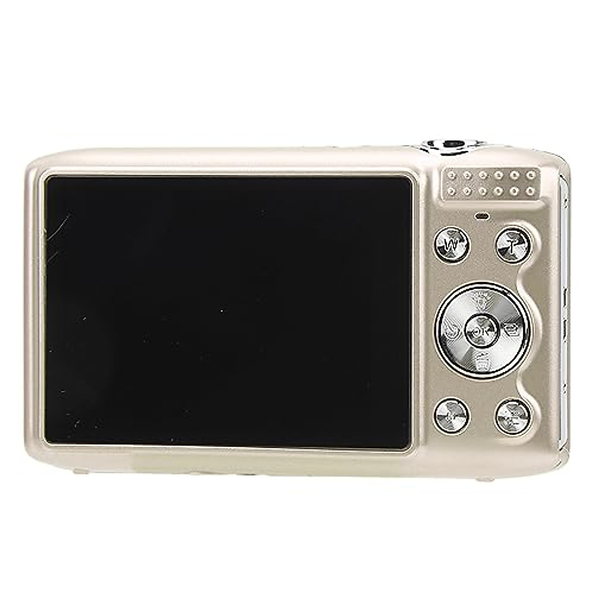 Digital Camera, Multi Function 58M 4K Timed Photography Digital Video Camera 2.88 Inch Screen 16X for Daily Life (Gold)