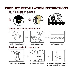 Disney Castle Theme Wall Decor Hooks Customize Household Door Decor Hooks Multi-Function Wall Coat Bags Clothes Hook Keys Holder