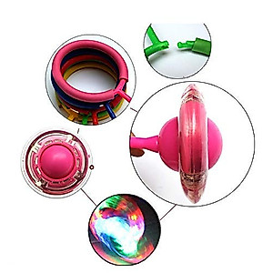 Sports Ankle Skip Ball,Light Up Skip Ball,bop it Ankle Toy for Kids Children's Day Christmas 5 Colors (Red)