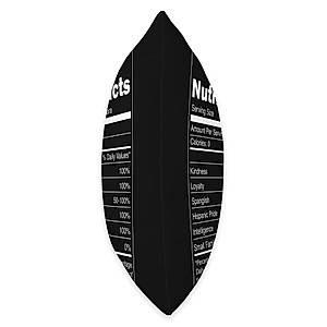 Funny Alcantara Family Designs Funny Nutrition Facts Last Name Design-Alcantara Throw Pillow, 18x18, Multicolor