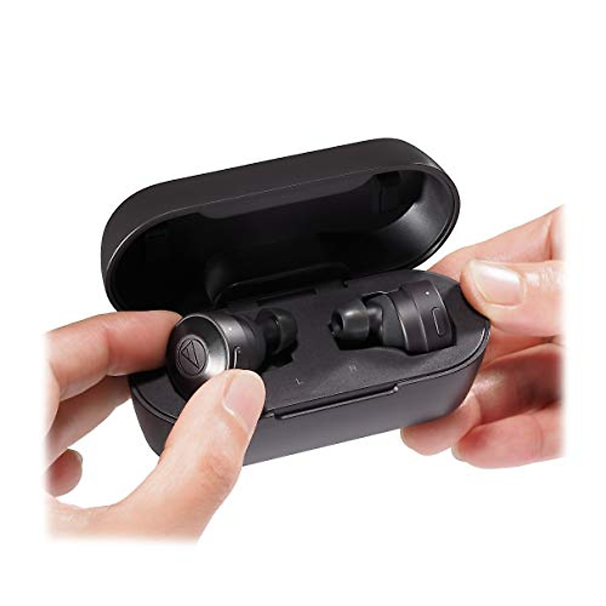 Audio-Technica ATH-CKS5TWBK Solid Bass Wireless in-Ear Headphones, Black