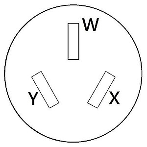 Parkworld 884821 Industrial Range, Stove, Oven 10-50 Extension Cord, 10-50P to 10-50R, 3-Prong, 50 AMP, 250 Volts, 12500 Watts (50FT)
