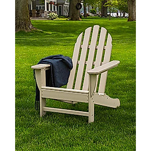 POLYWOOD AD4030WH Classic Outdoor Adirondack Chair, White