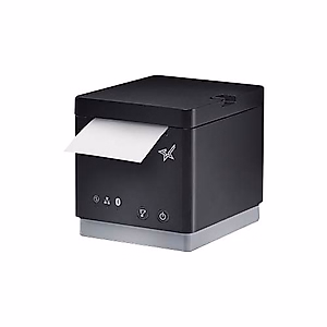 Star Micronics mC-Print2 2-inch Ethernet (LAN) / USB / Bluetooth / Lightning Thermal POS Printer with CloudPRNT, Peripheral Hub, Cutter, and External Power Supply - Black