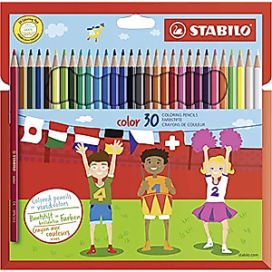 Colouring Pencil - STABILO color wallet of 30 assorted colours