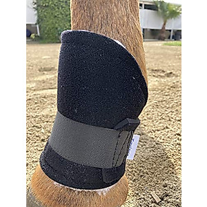 Horse Bedsore Boots with Soft Synthetic Sheepskin Lining, Providing Comfort and Protection Against Pressure sores. Aids in Healing. Veterinarian Approved.