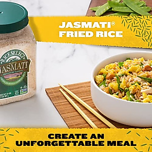 RiceSelect Jasmati Rice, Long-Grain Jasmine Rice, Premium Gluten Free Rice, Non-GMO, 32 Ounce Jar