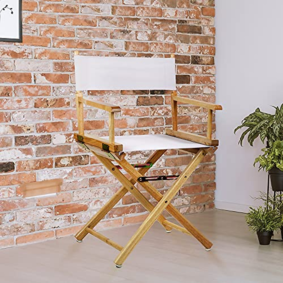 Casual Home Director Chair Canvas, 18.5"W x 16"D, White