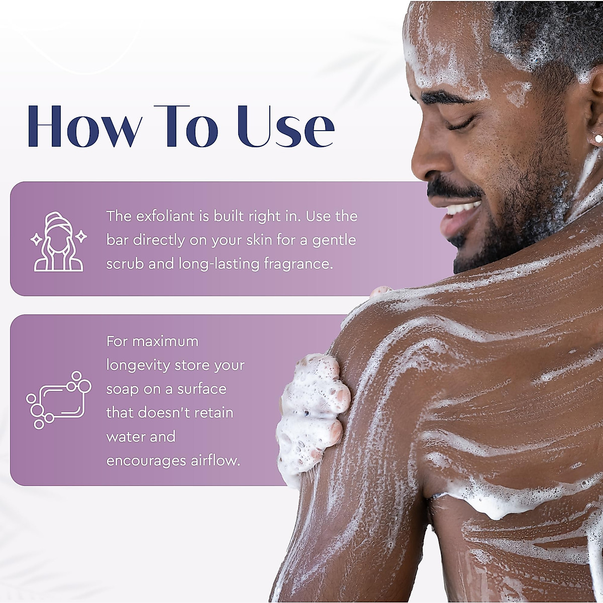 Baudelaire Exfoliating Soap, Sea Loofa Bath Soap & Body Soap, Natural Soap, Triple Milled with 100% Natural Fragrance, 2% Seaweed and Sustainable Palm Oil - 5 oz (COMES IN 6 PIECE BOX!)