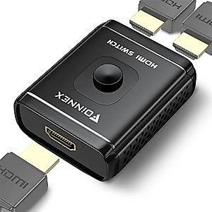 HDMI Switch, FOINNEX Bidirectional HDMI Switcher, 4K@60Hz HDMI Splitter 2 in 1 Out Support PS4/3, Xbox, NS, Blu-Ray Player, Roku (One time 1 Display)