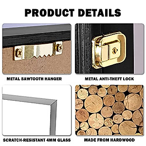 Minifigures Dimensions Display Case Thimble Wall Cabinet LG-CN30 (Black)