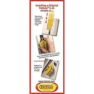 The Original Fat Ivan Fold Up Door Chock with Magnet (Black)