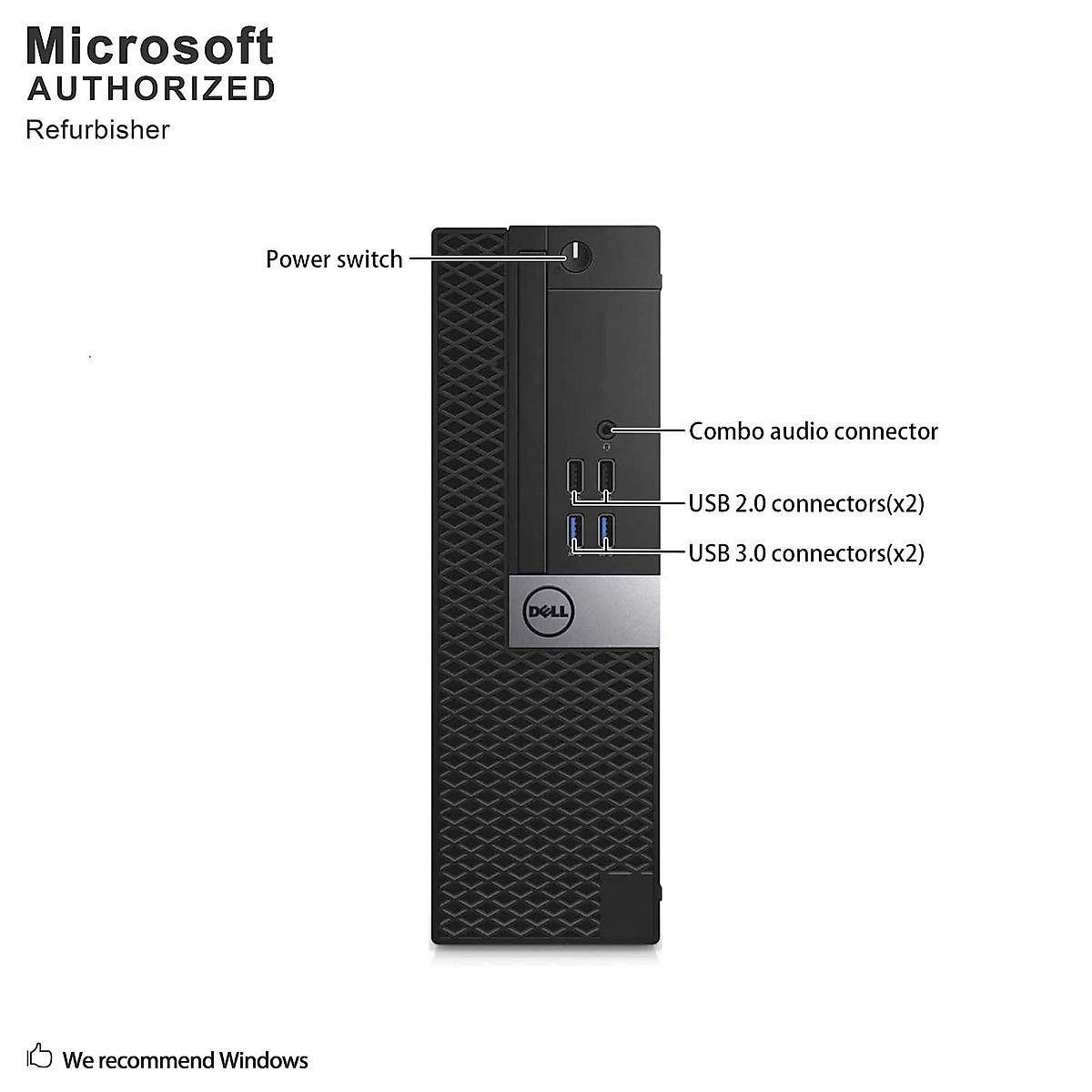 Dell OptiPlex 7040 SFF Computer Desktop PC, Intel Core i5 6500 3.2GHz Processor, 32GB Ram, 1TB SSD,Wireless Keyboard & Mouse, WiFi | Bluetooth, HDMI, Windows 10 Professional (Renewed)