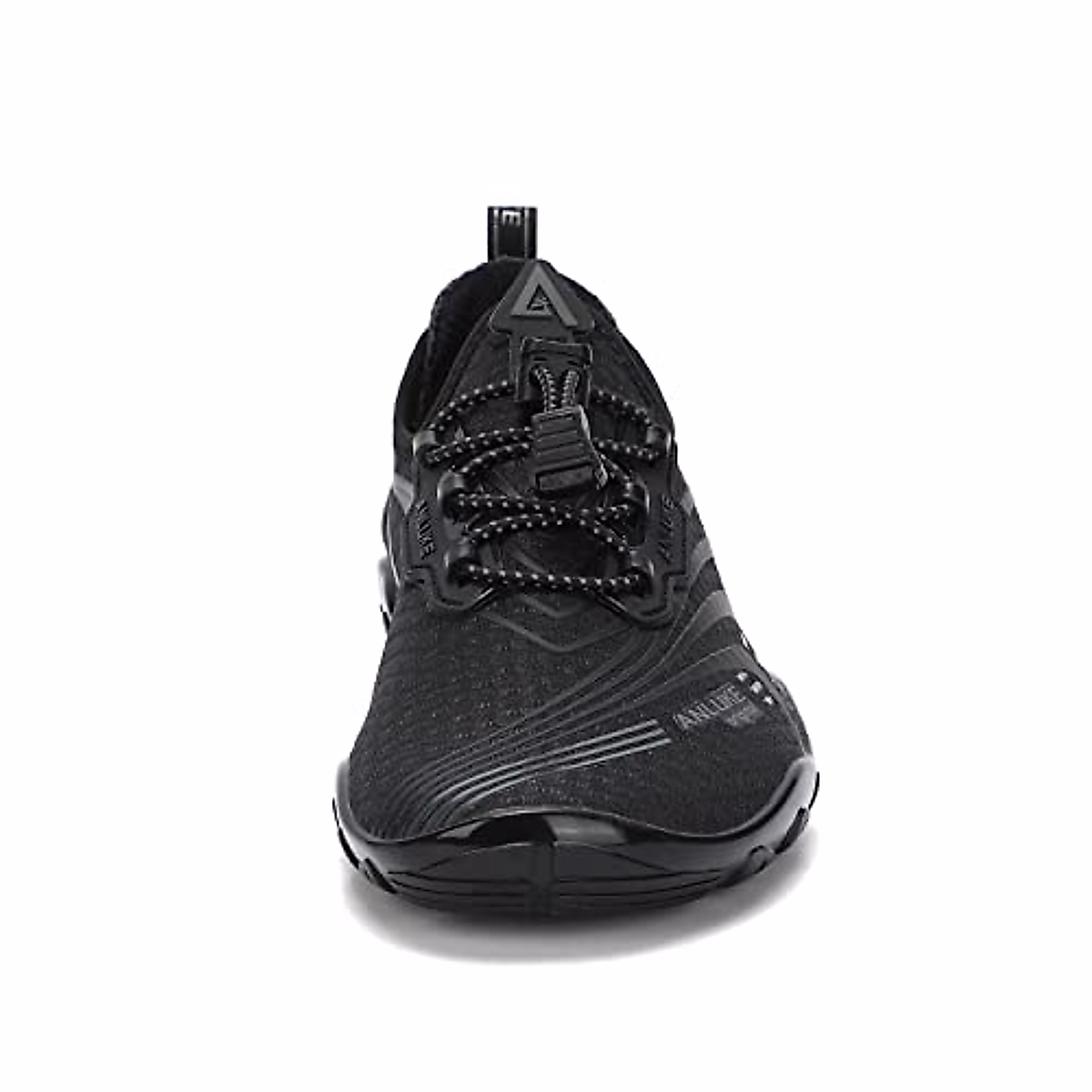 ANLUKE Mens Womens Water Shoes Swim Shoes Aqua Shoes Barefoot Quick-Dry Beach Surf Water Sports Shoes AllBlack 43