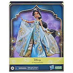 Disney Princess Style Series 30th Anniversary Jasmine Fashion Doll, Deluxe Collector Doll with Accessories, Disney Toy for Kids 6 and Up