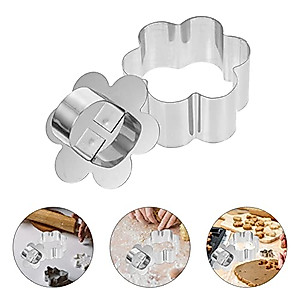 Hemoton 3 Sets Small Mousse Circle Mousse with Pusher Plum Mousse Molds Cooking Rings DIY Cookie Moulds Perforated Pastry Rings Cake Mousse Rings Simple Cake Mold Stainless Steel