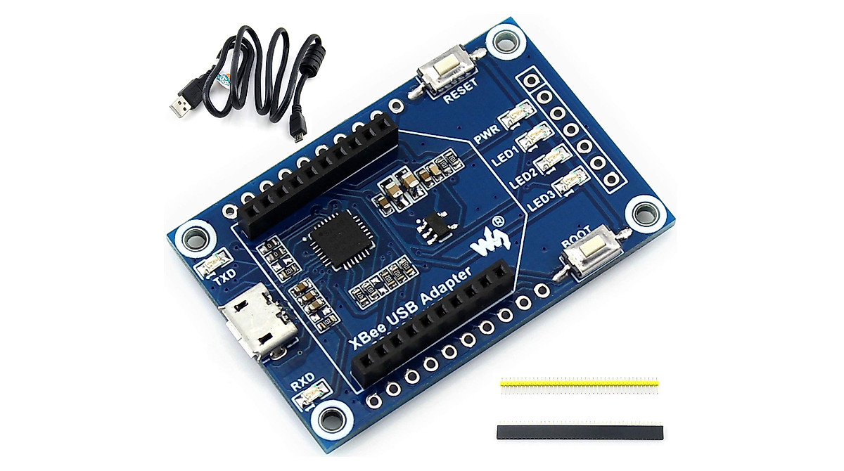 waveshare XBee USB Adapter UART Communication Board XBee Interface USB Interface Onboard Buttons ...
