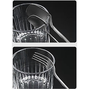 Gold Silverware Set for 8, Unique Modern Stainless Steel Cutlery Flatware Set，40 Pieces Unique Kitchen Utensil Sets with Steak Knives, Tableware Set for Home Kitchen Restaurant Hotel (Color : 16 Pi