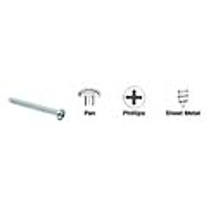 CRL 8 x 2-1/2" Pan Head Phillips Sheet Metal Screws - Package of 100