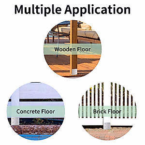 HomiShare 8"x 8" Post Base, 1Pcs Stainless Steel Post Anchor (Inner Size:7.8 x 7.48"), Adjustable Post Bracket Fits for 8"x8" Wood Post, Post Base for Rough Size Lumber (8"x8", 1Pcs)