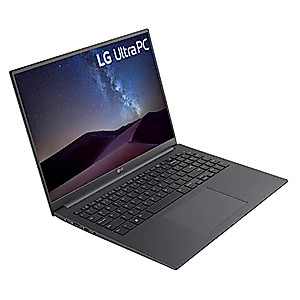 LG UltraPC 16U70Q Thin and Lightweight Laptop, 16” (1920 x 1200) Anti-Glare IPS Display, Ryzen 7 Processor, 16GB Memory – 512GB Solid State Drive, WiFi 6, Windows 11, Gray