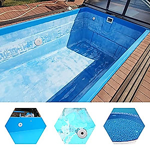 Broadsheet 3 Pieces Pool Opening Jet Nozzles, 3/4 Inch Opening Eye Ball Directional Flow Inlet Fitting, Standard 1-1/2 Inch Thread Pool Return Fittings Pool Accessories for Inground Pools (White)