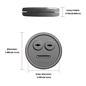 Entsong 4-Pack Thermometer and Probe Grommet for BBQ Grill, Compatible with Weber 85037 Smokey Mountain Cookers, and Other Grills DIY Sensor Port