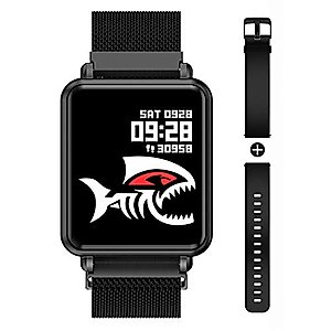 COLMI Smart Watch Full Touchscreen Smartwatch for Women Men, IP68 Waterproof Fitness Tracker Compatible with iPhone Andriod, Bluetooth Pedometer, Heart Rate and Blood Pressure Monitor