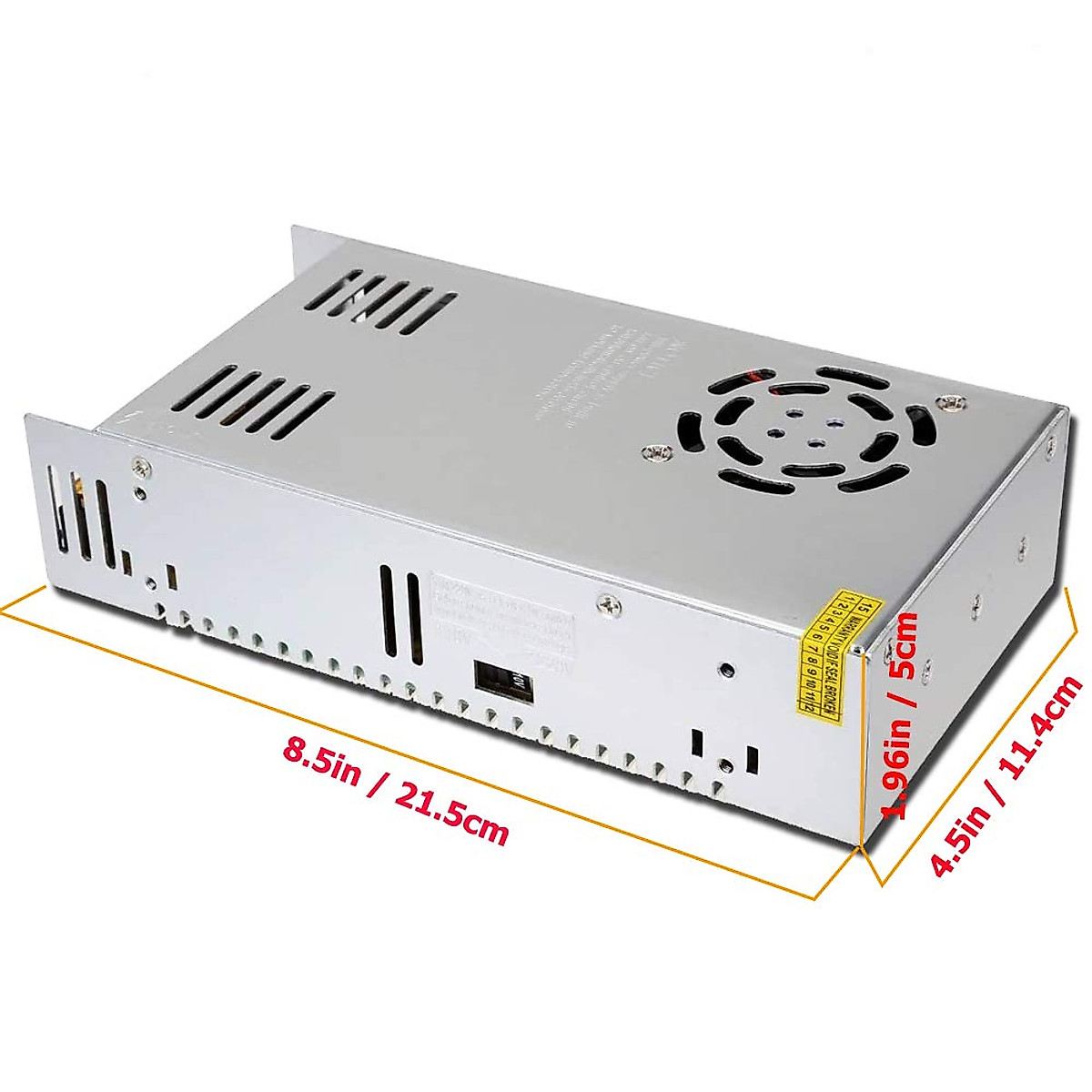 JOYLIT 12V Power Supply 30A 360W, Universal Regulated Switching Transformer AC 110V/220V to DC 12 Volt 30Amp Adapter for LED Strip Lights, 3D Printer, CCTV Camera, Radio Project