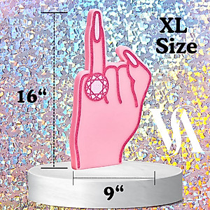 VENUS ALLURE Bachelorette Party Foam Finger Engagement Ring - Bride-to-Be Photo Prop, Bridal Shower & Wedding Decoration