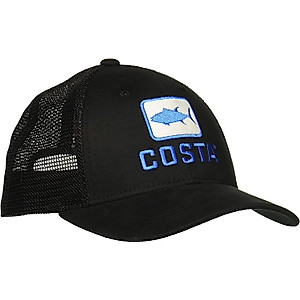 Costa XL Trucker Hat, Tuna, Black + Black