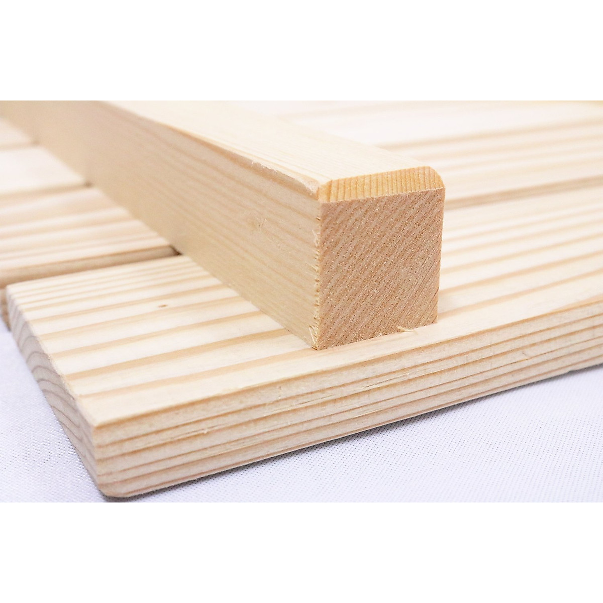 Ichihara Wood Workshop Slatted Wooden Bath Slatted Wood Water Cedar Medium 33.5 x 18.5 x 1.6 inches (85 x