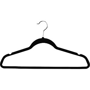 Utopia Home Premium Velvet Hangers 30 Pack - Non-Slip Clothes Black Suit with 360 Degree Rotatable Hook Heavy Duty Coat
