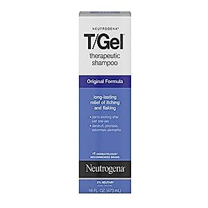 Neutrogena T/Gel Therapeutic Shampoo Original Formula, Anti-Dandruff Treatment for Long-Lasting Relief of Itching and Flaking Scalp as a Result of Psoriasis and Seborrheic Dermatitis, 16 fl. oz