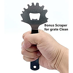 ZHOUWHJJ BBQ Stainless Steel 19.5 Inches Round Cooking Grate Cooking Grid Fit for Akorn Kamado Ceramic Grill and Other Grills