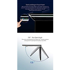 XTRONS® 17.3 Inch 16:9 Ultra-Thin FHD Digital TFT Screen 1080P Video Car Overhead Player Roof Mounted Monitor HDMI Port 1920 * 1080 Full High Definition (No DVD)