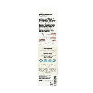 RADIUS Toothbrush Source Floss Brush BPA Free & ADA Accepted Improve Gum Health & Reduce Gum Issues - Medium - Starch - Pack of 1