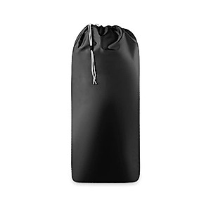 ( 2 Pack ) Multipurpose Extra Large Heavy Duty Nylon Laundry Storage Bag, size: 30" x 50", with Drawstring, Machine Washable, color: Black