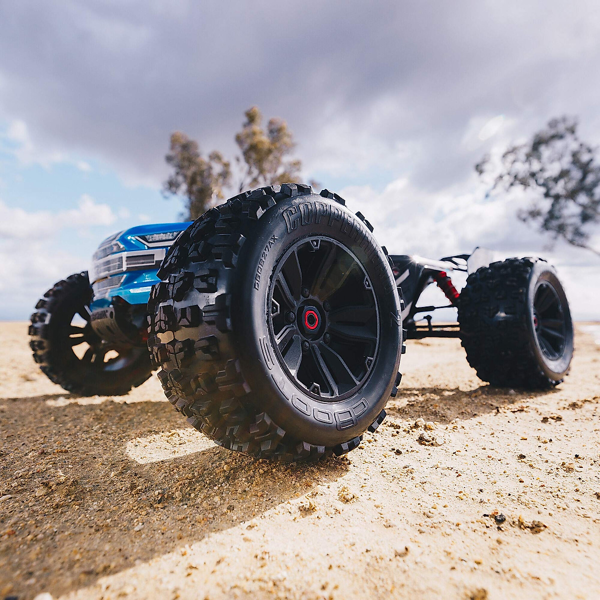 ARRMA RC Truck 1/8 KRATON 6S V5 4WD BLX Speed Monster RC Truck with Spektrum Firma RTR (Transmitter and Receiver Included, Batteries and Charger Required), Blue, ARA8608V5T2