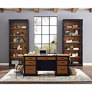 Martin Furniture Fully Assembled Aged Ebony Toulouse 6 Shelves Bookcase,