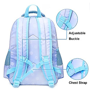 Backpacks for Girls Bunny Backpack Kids School Backpack With Lunch Box, Pencil Case, 3 in 1 Bookbag Set Preschool Kindergarten Elementary Backpack for Age 3+ (Purple Rabbit)