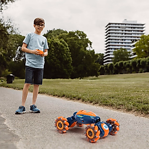 QXHOL Gesture Sensing RC Stunt Car - Boys Toys Age 6-8-12, 4WD Hand Controlled Remote Control Twist Car with Light & Music, Cool Birthday Presents and Ideas Gifts for Kids Age 7 9 10 11 12 Years Old